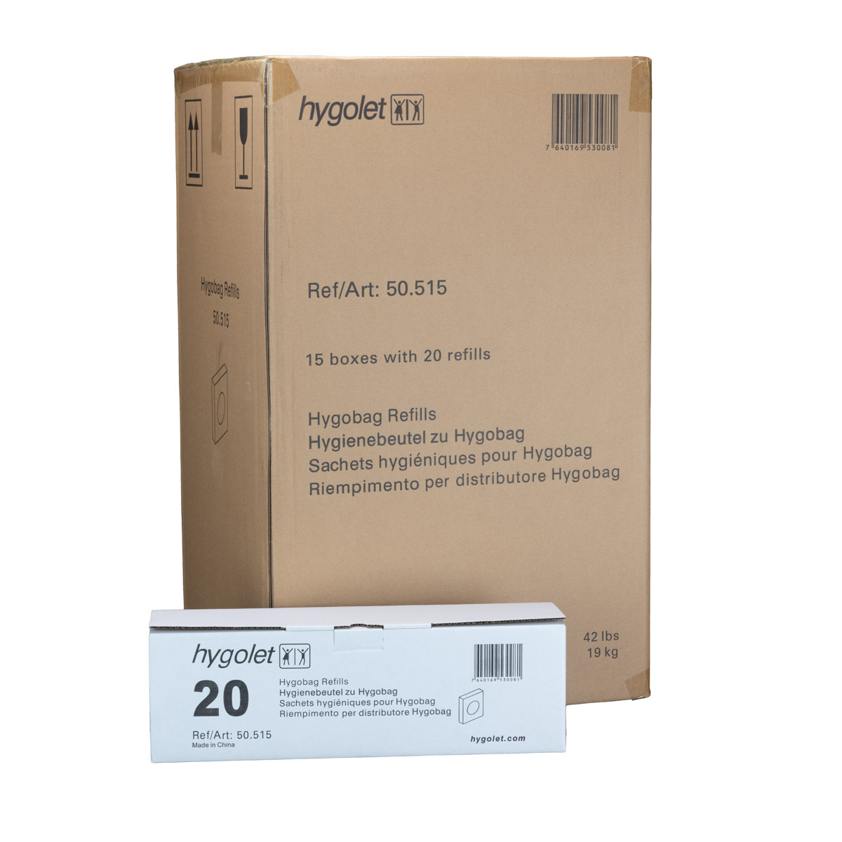 Feminine hygiene bags for Hygobag and Wallbox AiO | hygolet.ch