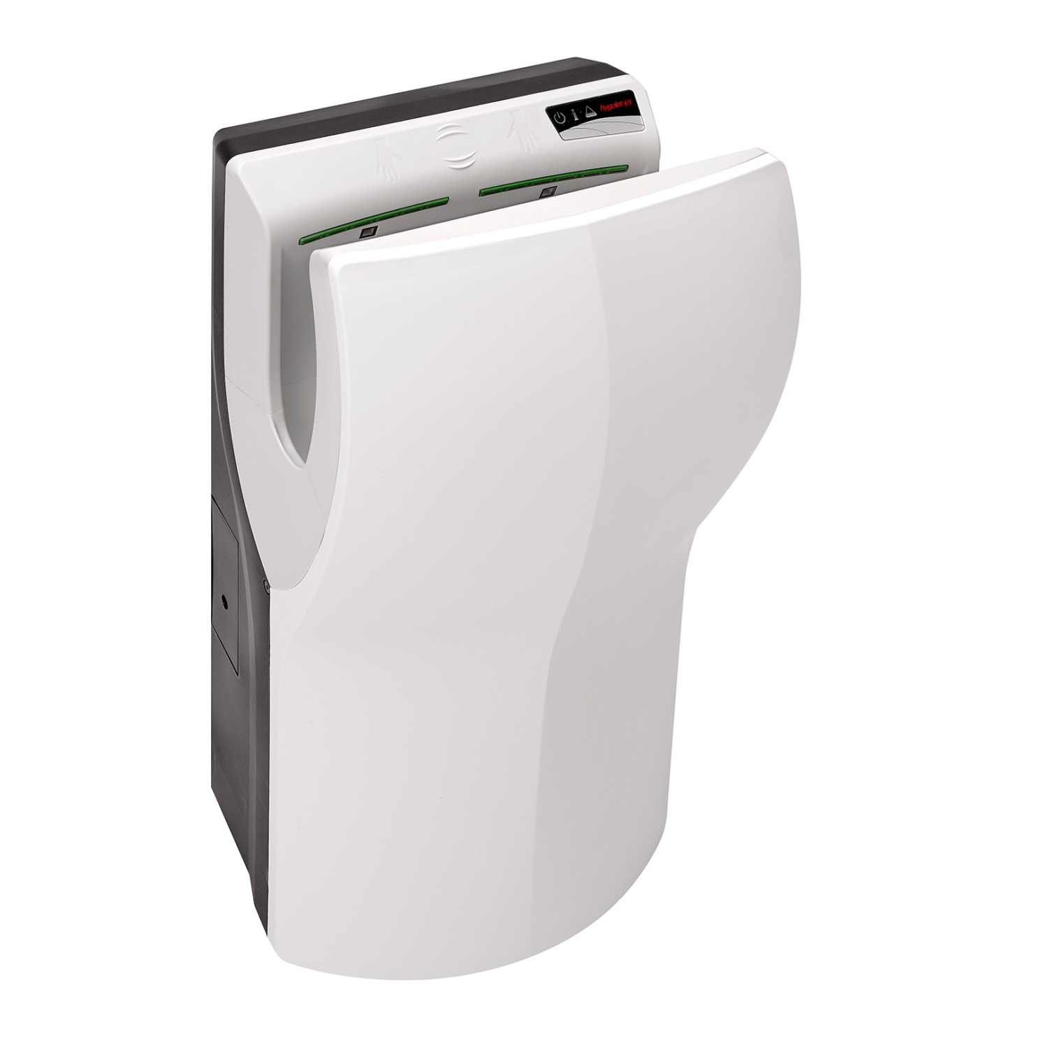 Hygoflow electric hands-in hand dryer, white | hygolet.ch